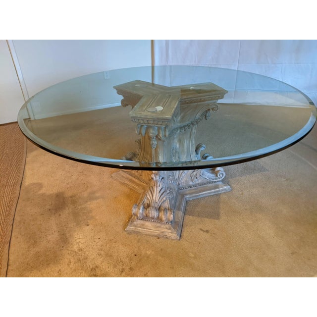 Lillian August, Italia-Made, Imported Hand-Carved Pedestal Dining Table ...