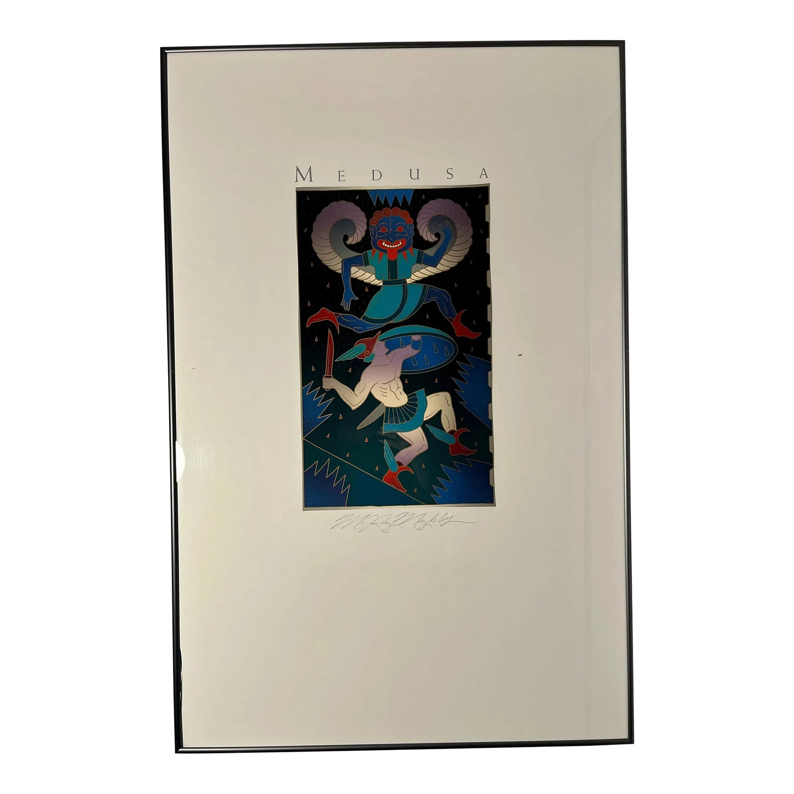 1985 Medusa Screenprint Signed Poster by McRay Magleby | Chairish