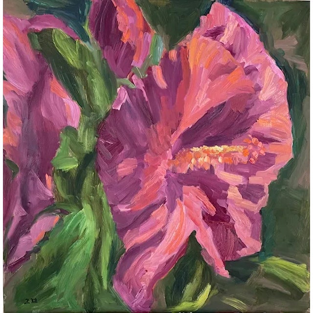 Flower Painting, Original Oil Painting by Linda Gerson | Chairish