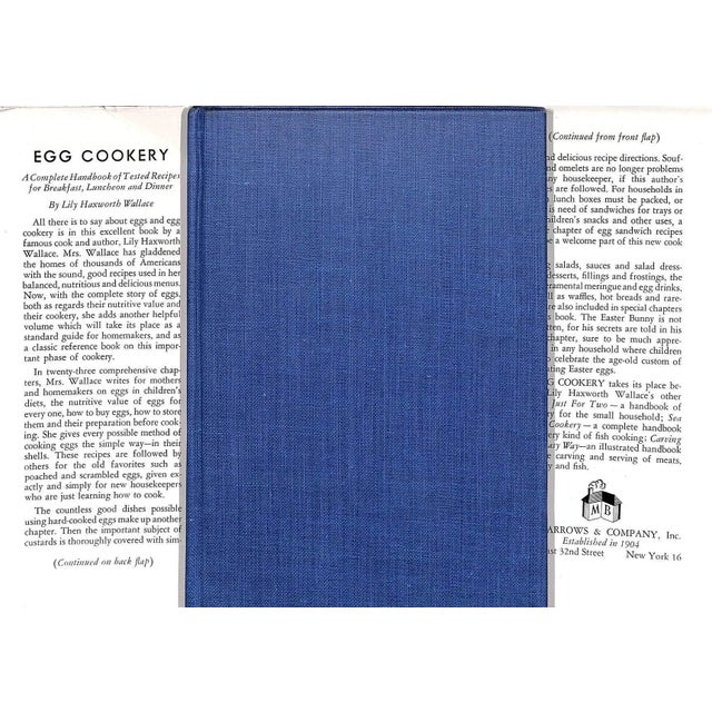"Egg Cookery: For Breakfast Luncheon and Dinner" 1945 Wallace, Lilly ...