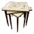 1960s Vintage Artex Square Butterfly and Dried Floral Stacking Tables ...