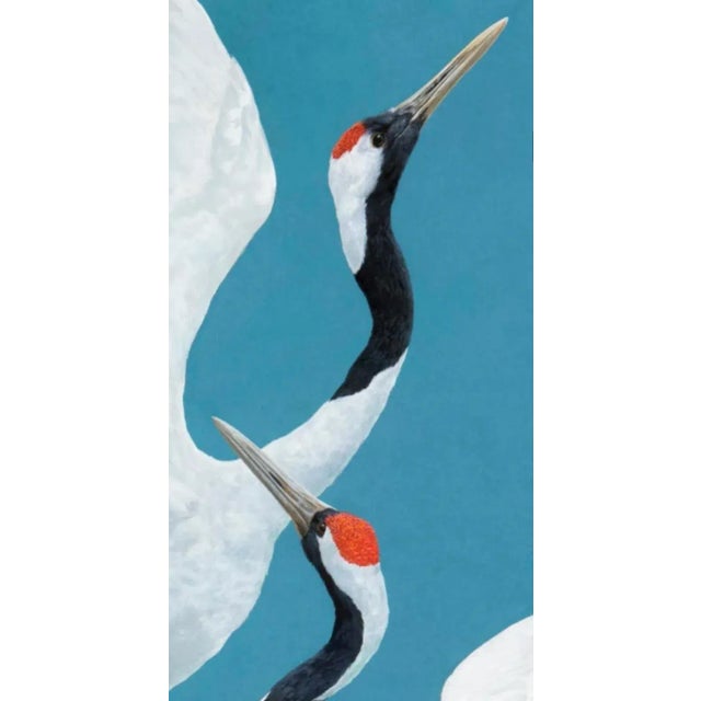 Dancing Crane Birds Acrylic Painting ,Original Couple Love Birds ...