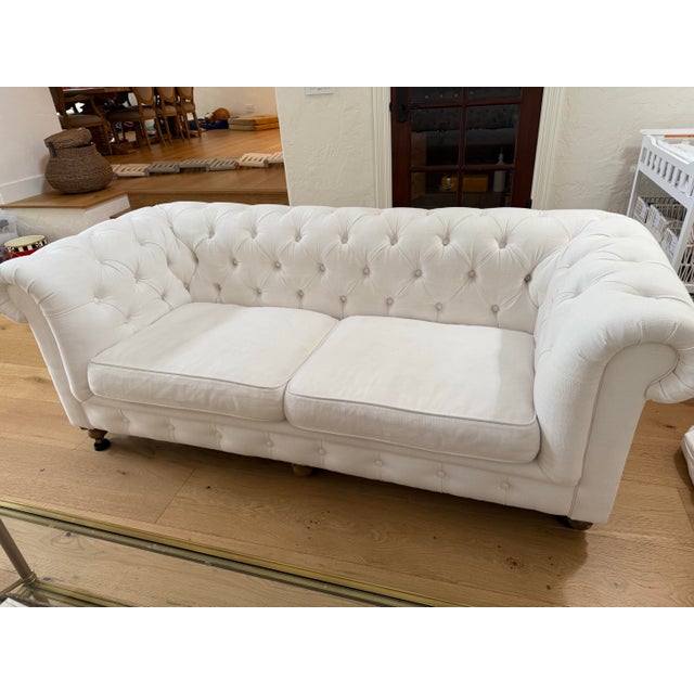Restoration Hardware Kensington Upholstered Sofas - Set of 2 | Chairish