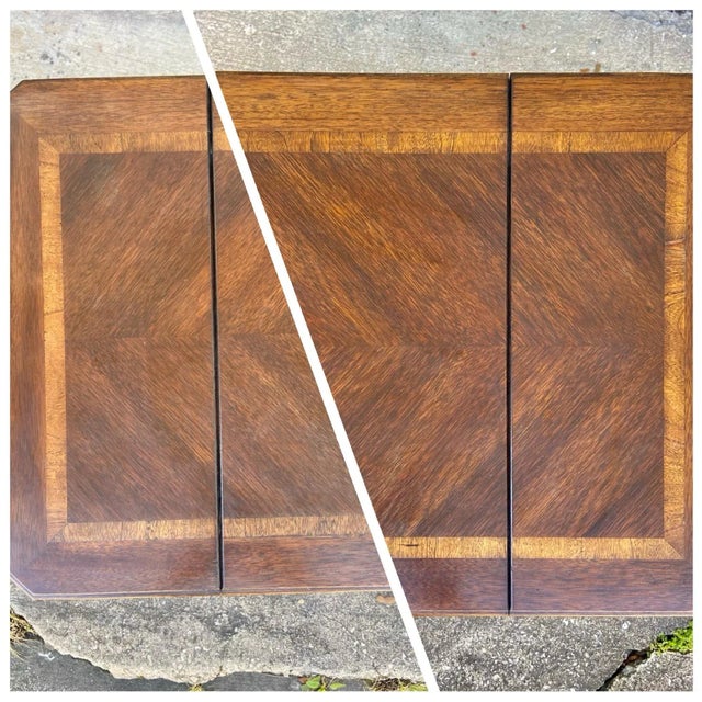 Backgammon Game Table and Side Table With Vintage Velour Travel Case ...