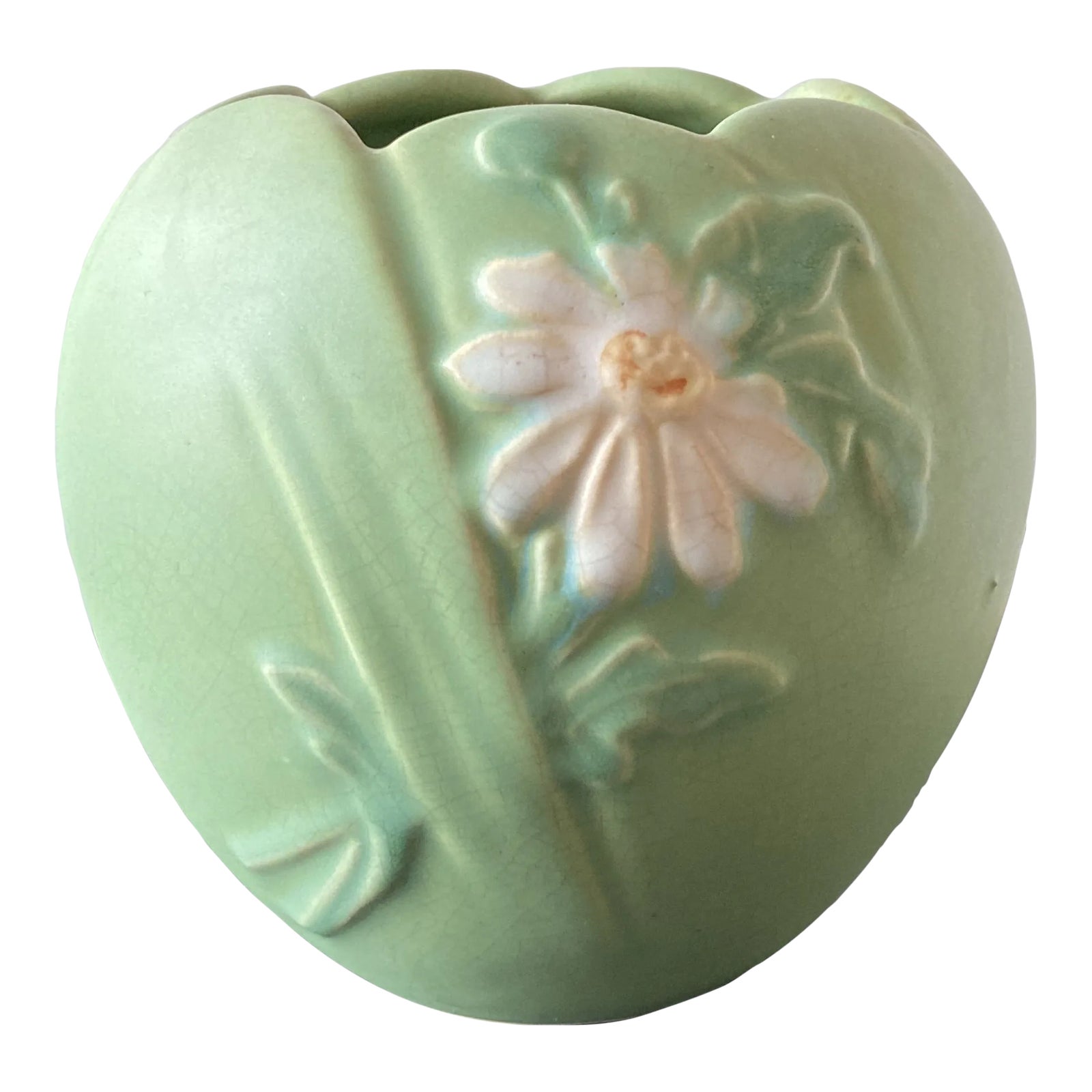 1930s Weller American Art Pottery Daisy Vase | Chairish