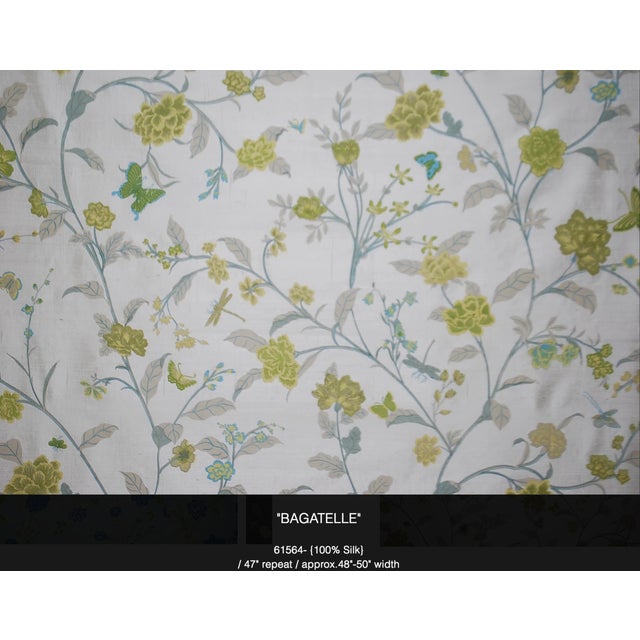 Cottage Bob Collins & Sons Fabric Custom Silk Pillow | Chairish