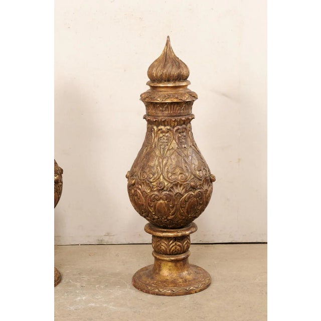 Pair of Late 20th Century French Pots à Feu Finials | Chairish