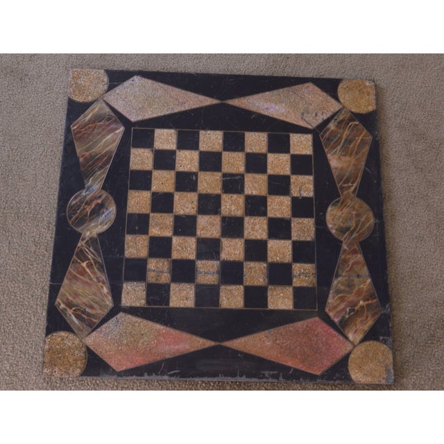 Antique Slate Chess Game Board (A) | Chairish