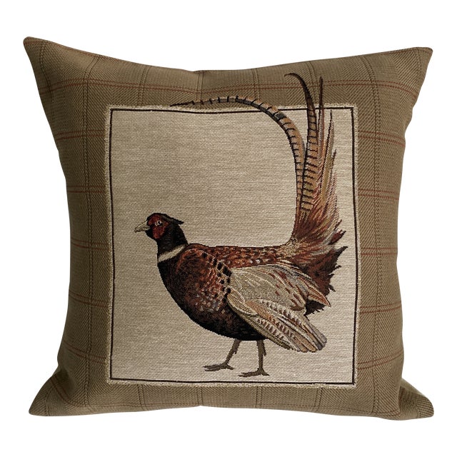 Pheasant I Tapestry Pillow Cover | Chairish