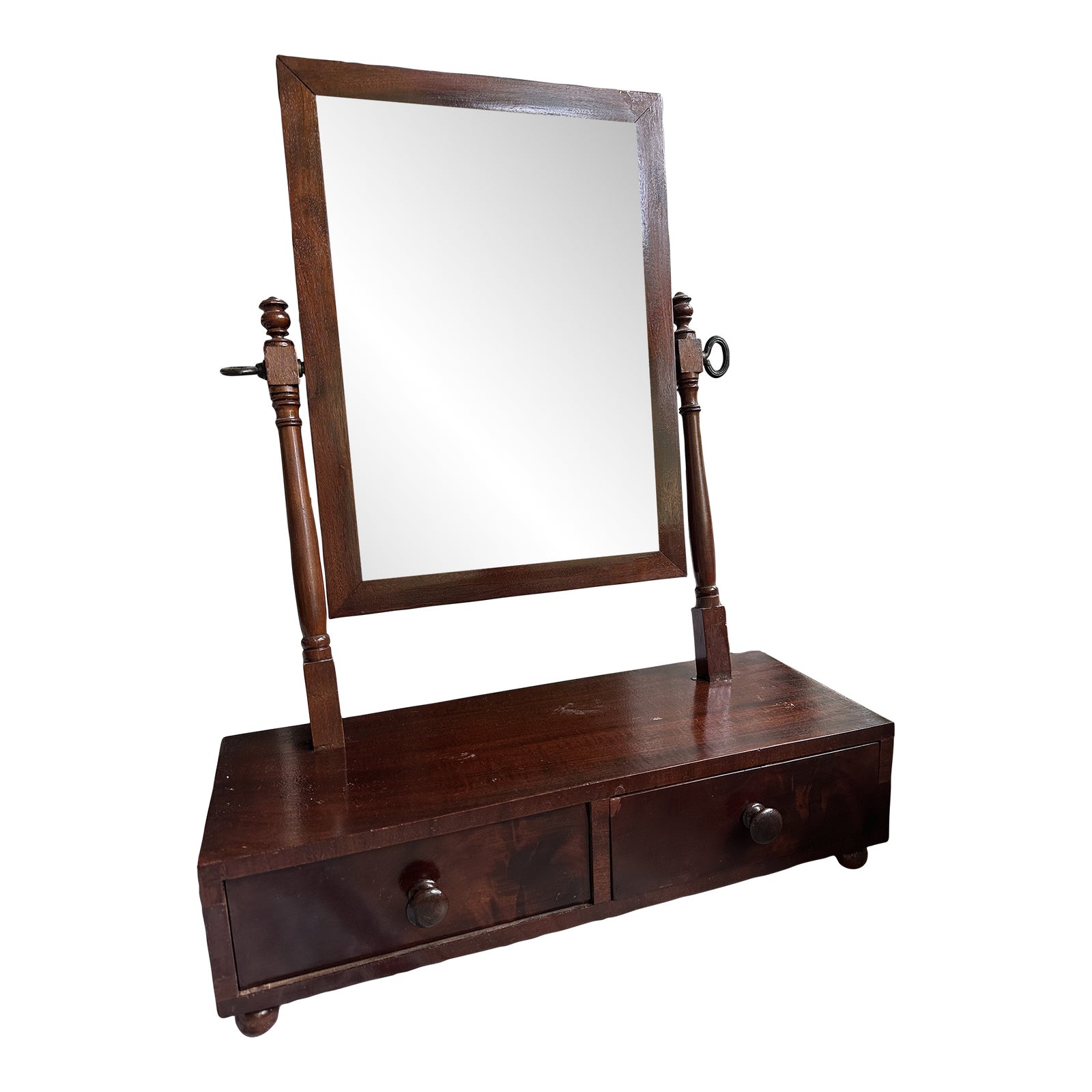 19th Century Men’s Dresser Top Shaving Stand With Mirror and Drawers ...