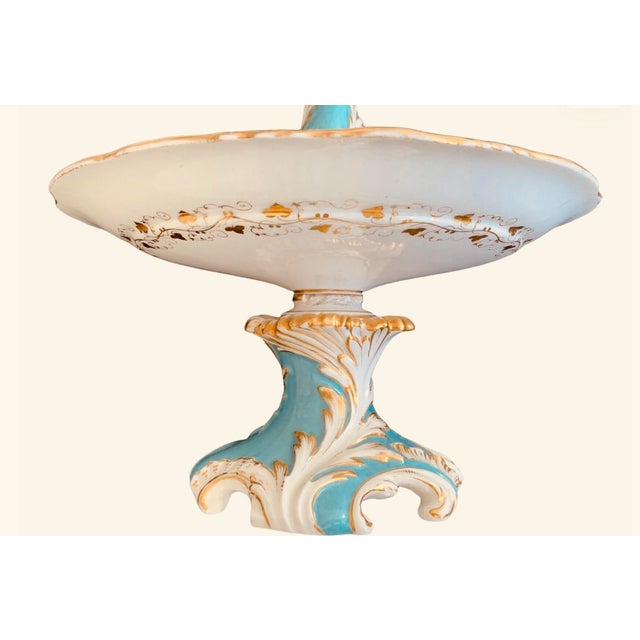 19th Century Old Paris Porcelain Tiered Stand | Chairish