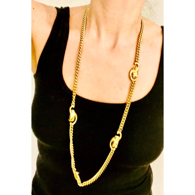 1980s Good Luck Hanging Monkeys Gold Plate Chain Link Necklace | Chairish