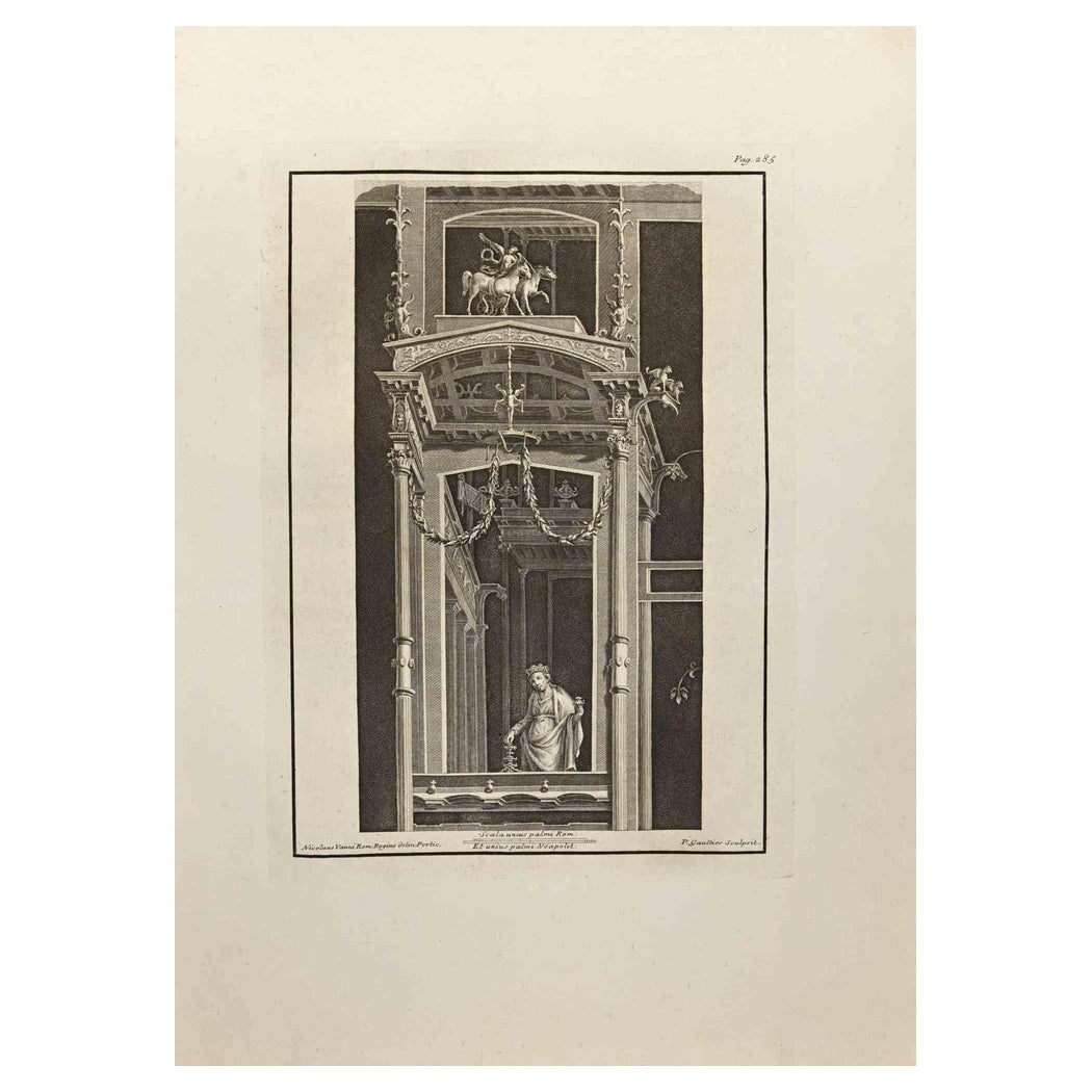 Nicola Vanni, Ancient Temple Hercolaneum, Etching, 18th Century | Chairish