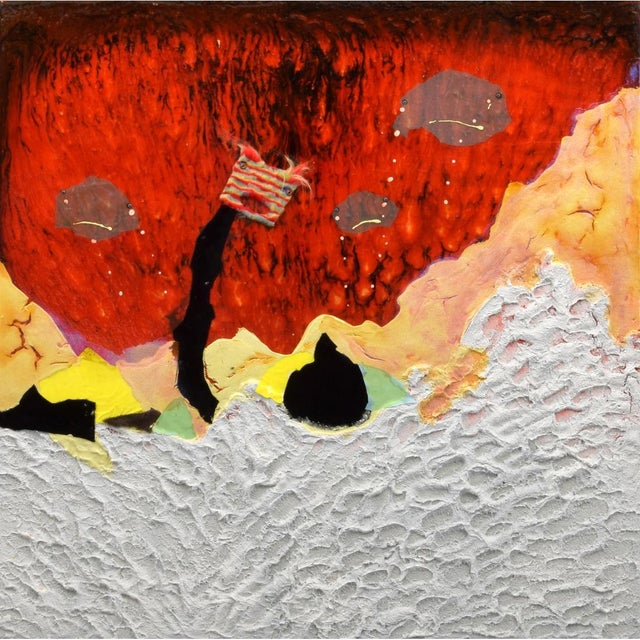 Large Jonathan Pylypchuk Mixed Media Painting | Chairish