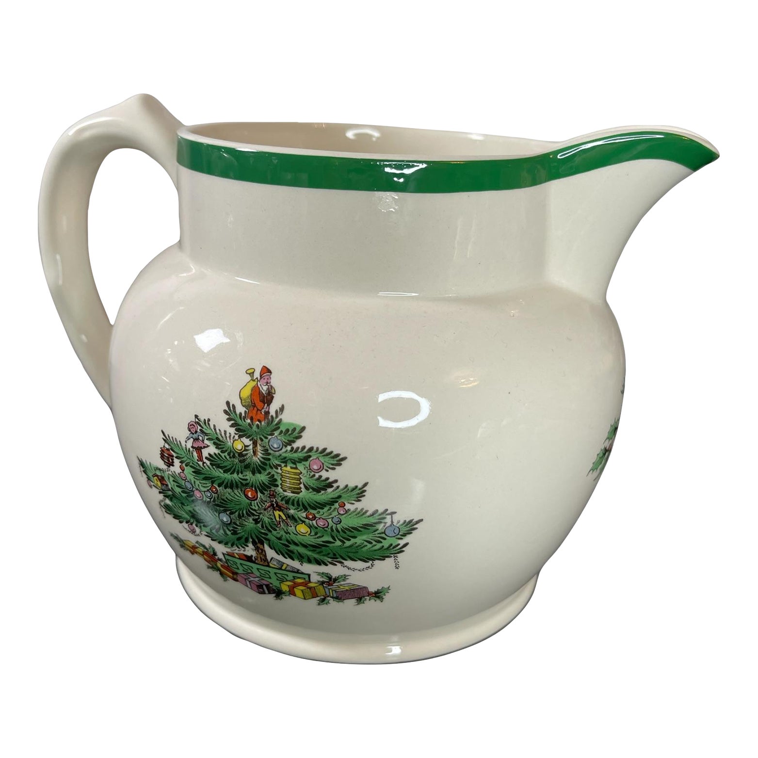 1980s Spode Christmas Tree S3324 U England Milk Water Sauce Jug Pitcher ...