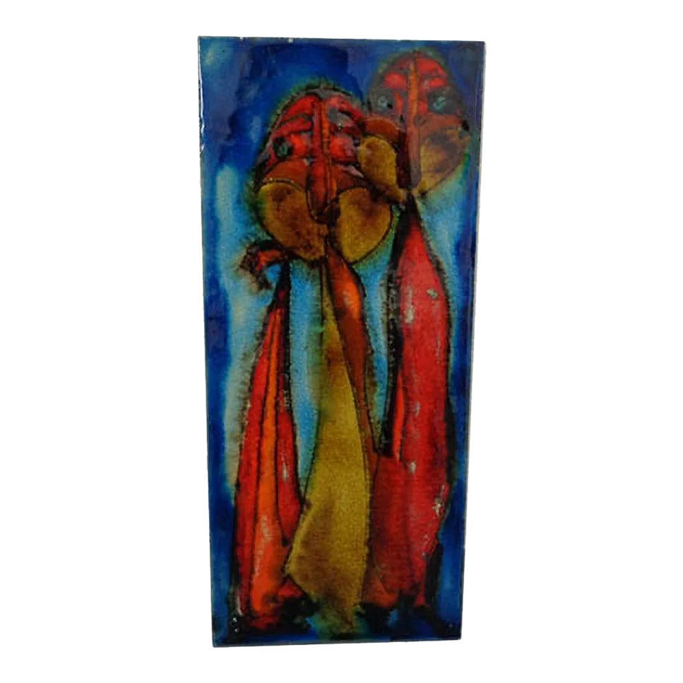 Vintage Ceramic 768 Plaque from Ruscha, 1970s | Chairish