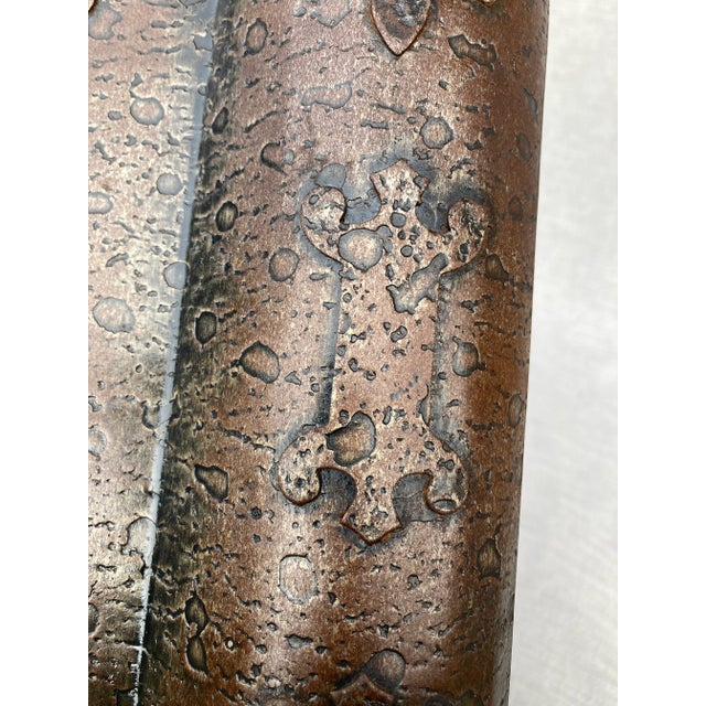 Vintage French Gothic Medieval Wrought Iron Candle Wall Sconce | Chairish