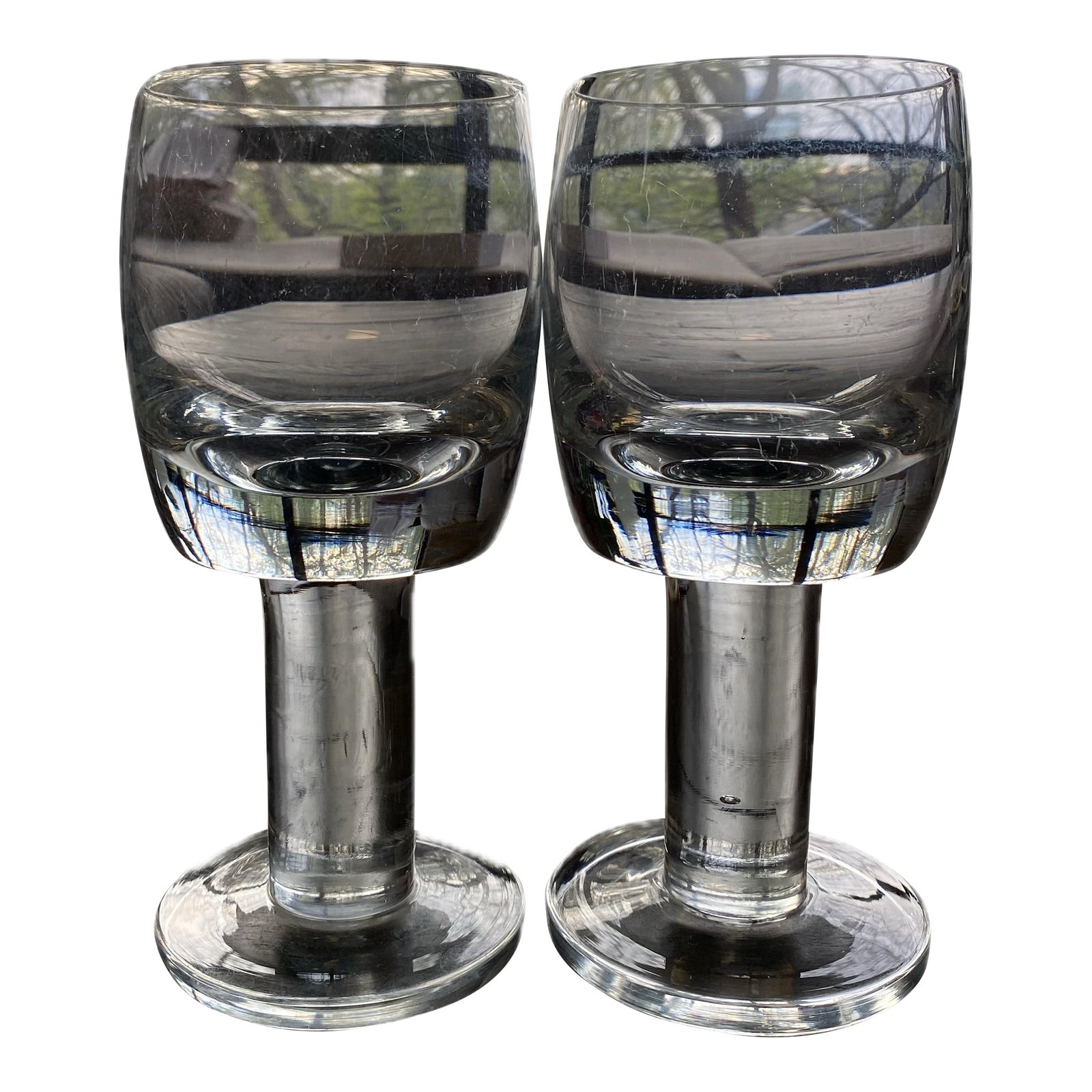 Mid 20th Century Svend Jensen Thor Crystal Scandinavian Wine Glass ...