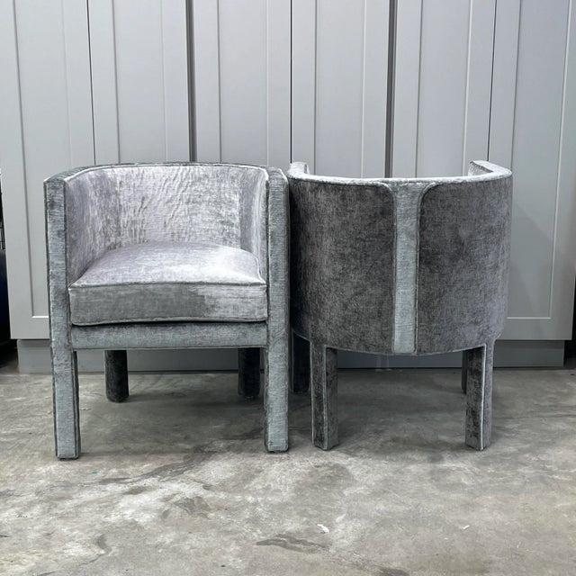 1960s French Tub Chairs by Hubert Nicolas - a Pair | Chairish