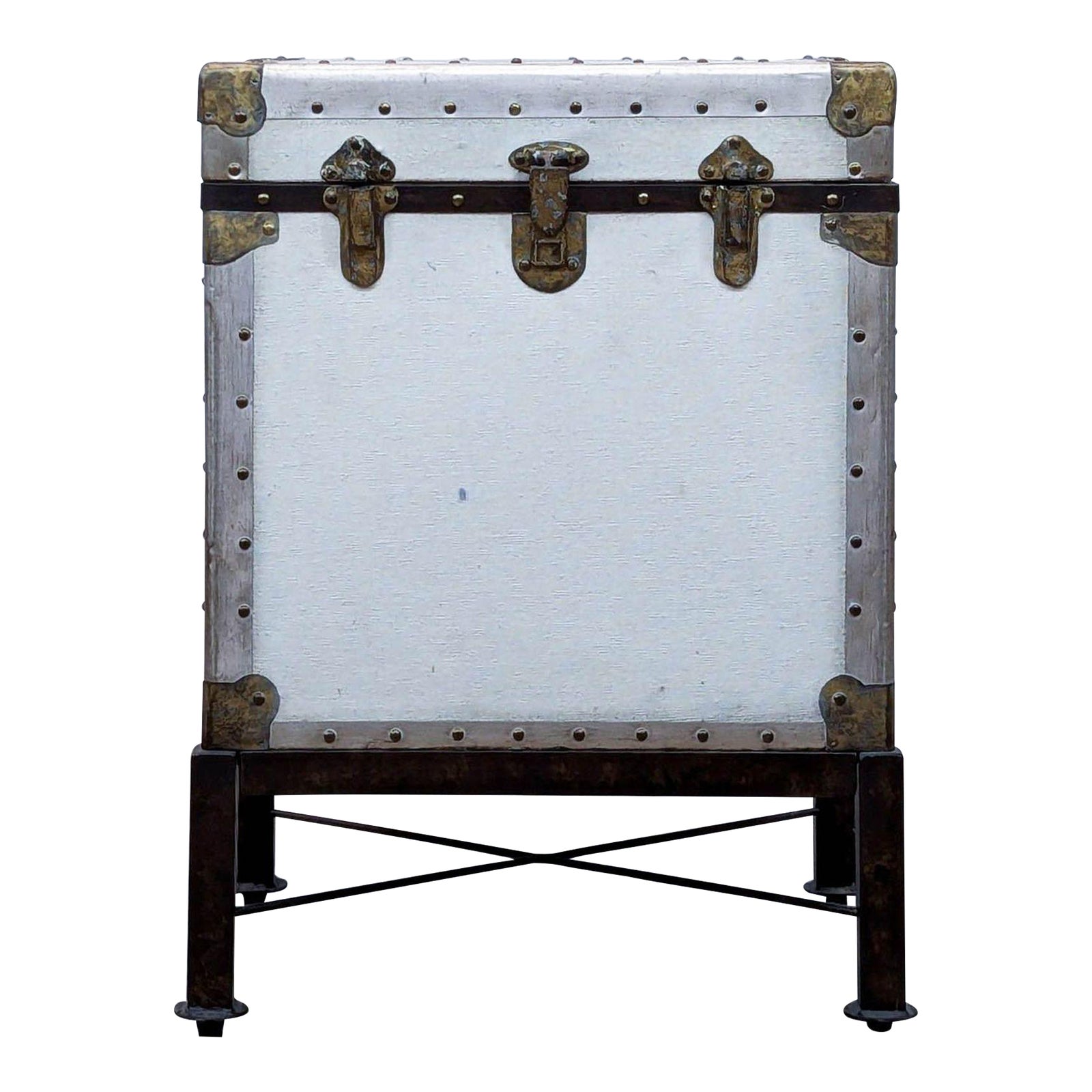 Pottery Barn Ludlow Rectangular Trunk | Chairish