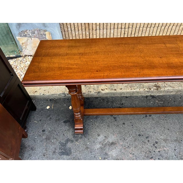 Vintage Country French Provincial Walnut Farmhouse Inlaid Refectory ...