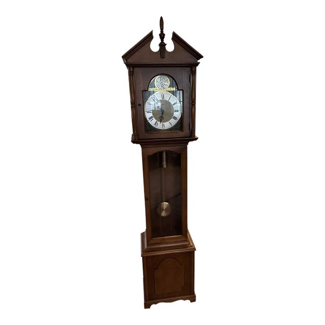 Vintage 1970s Tempus Fugit Grandfather Clock | Chairish