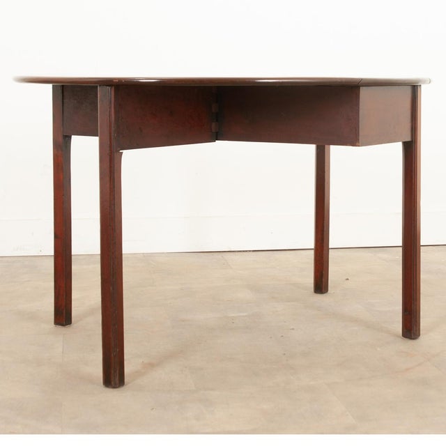 19th Century English Mahogany Drop Leaf Table | Chairish
