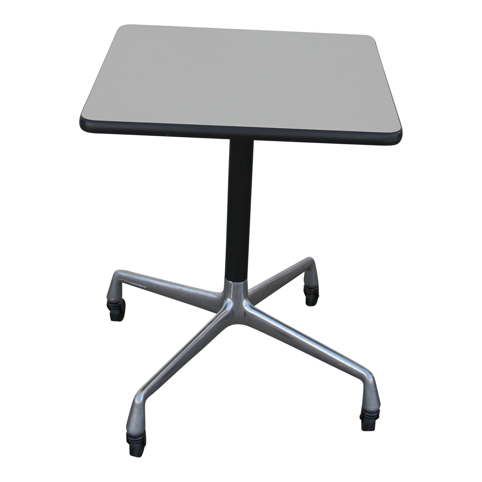 1970s Herman Miller Square Table on Casters | Chairish