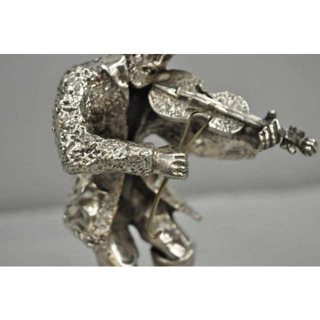 Vintage the Fiddler & Dancing Rabbi 925 Sterling Silver Over Copper ...