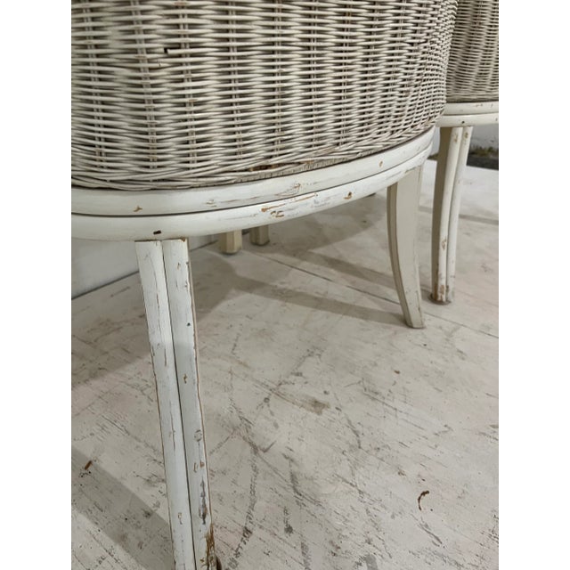 Vintage Wicker Ficks Reed Arm Chairs- a Pair | Chairish