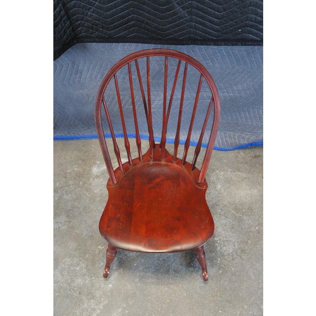 Late 19th Century Antique Nichols & Stone Cherry Windsor Slat Back ...