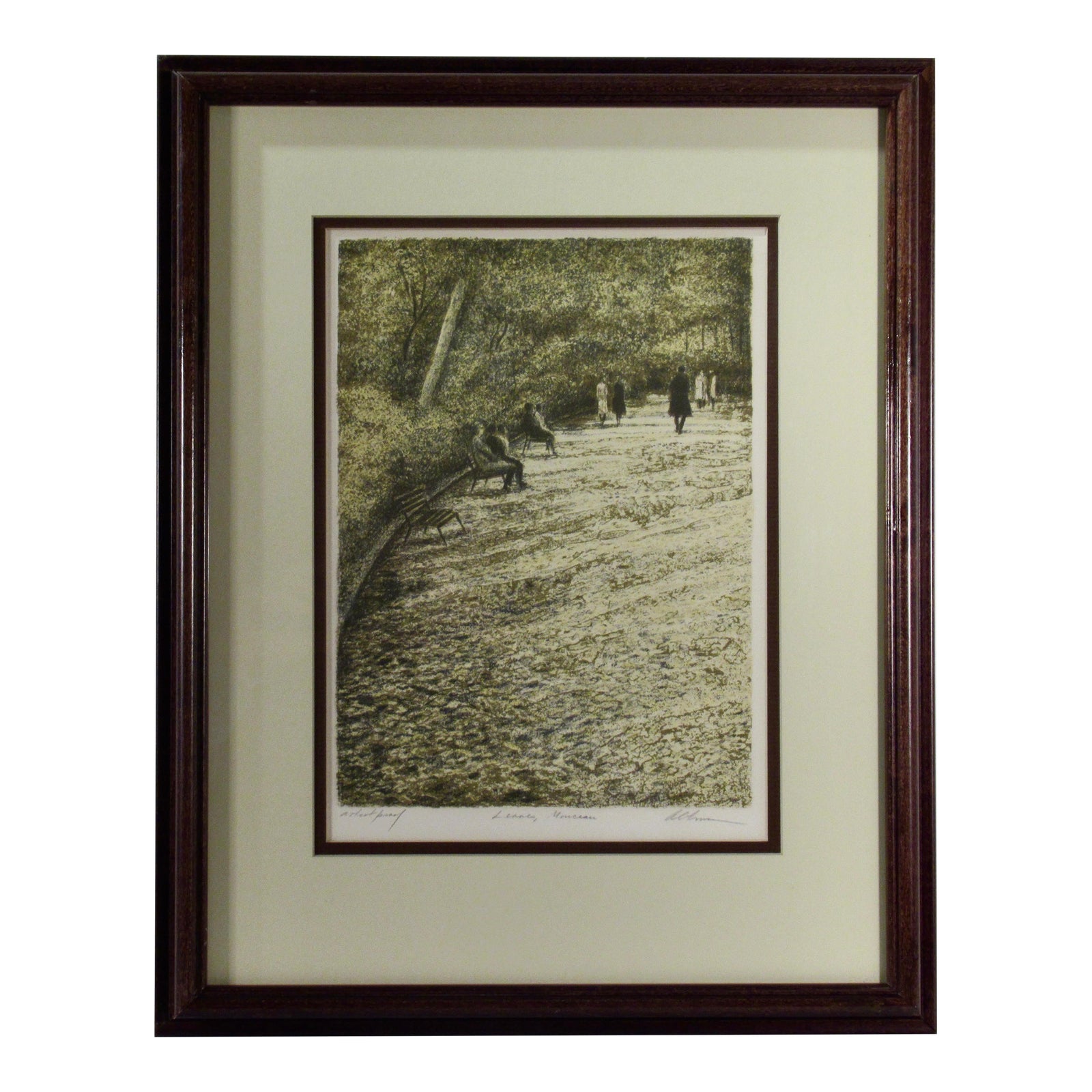 Harold Altman Leaves, Monceau C. 1980 Original Print | Chairish