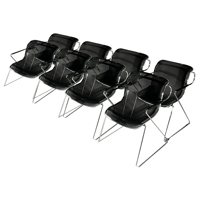 Penelope Chairs attributed to Charles Pollock for Castelli, 1980s, Set ...