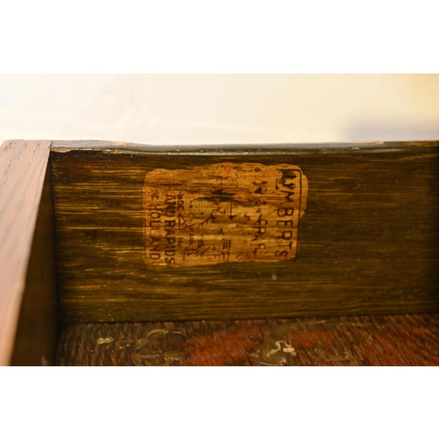 Limbert Mission Oak Arts & Crafts Desk or Library Table, Newly Restored ...