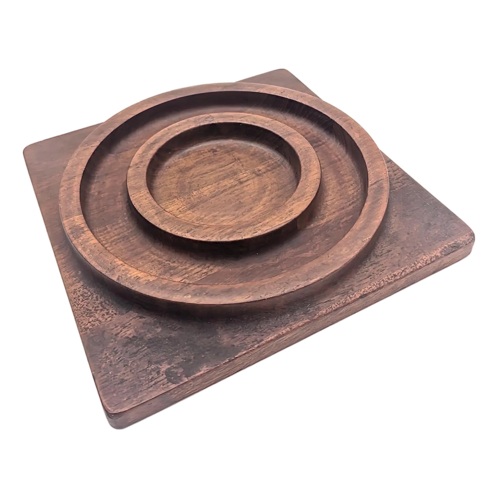 Mid 20th Century Danish Teak Wood Trivet | Chairish