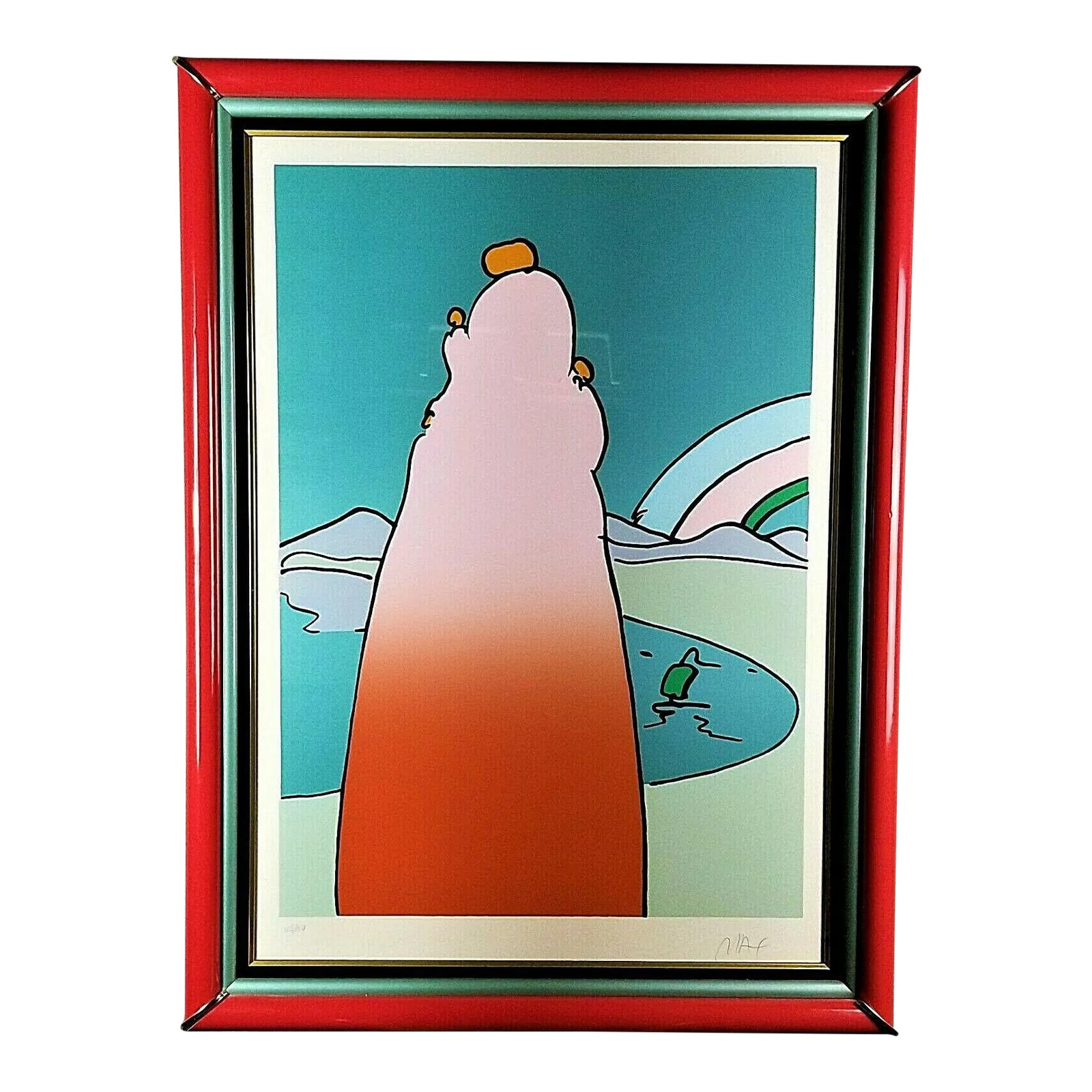 Peter Max "Impressions Of A Landscape" Serigraph | Chairish