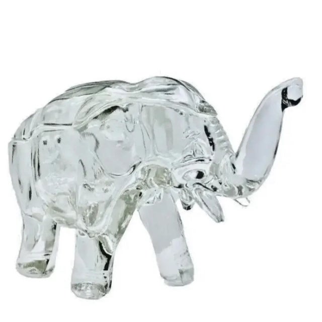 Vintage 1930s Co-Operative Flint Glass Co. Clear Elephant Figural ...
