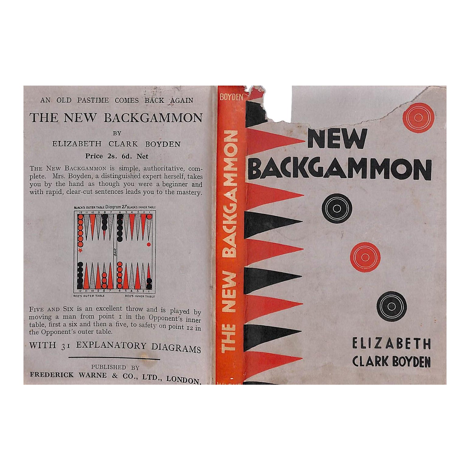 "The New Backgammon" 1930 Boyden, Elizabeth Clark | Chairish