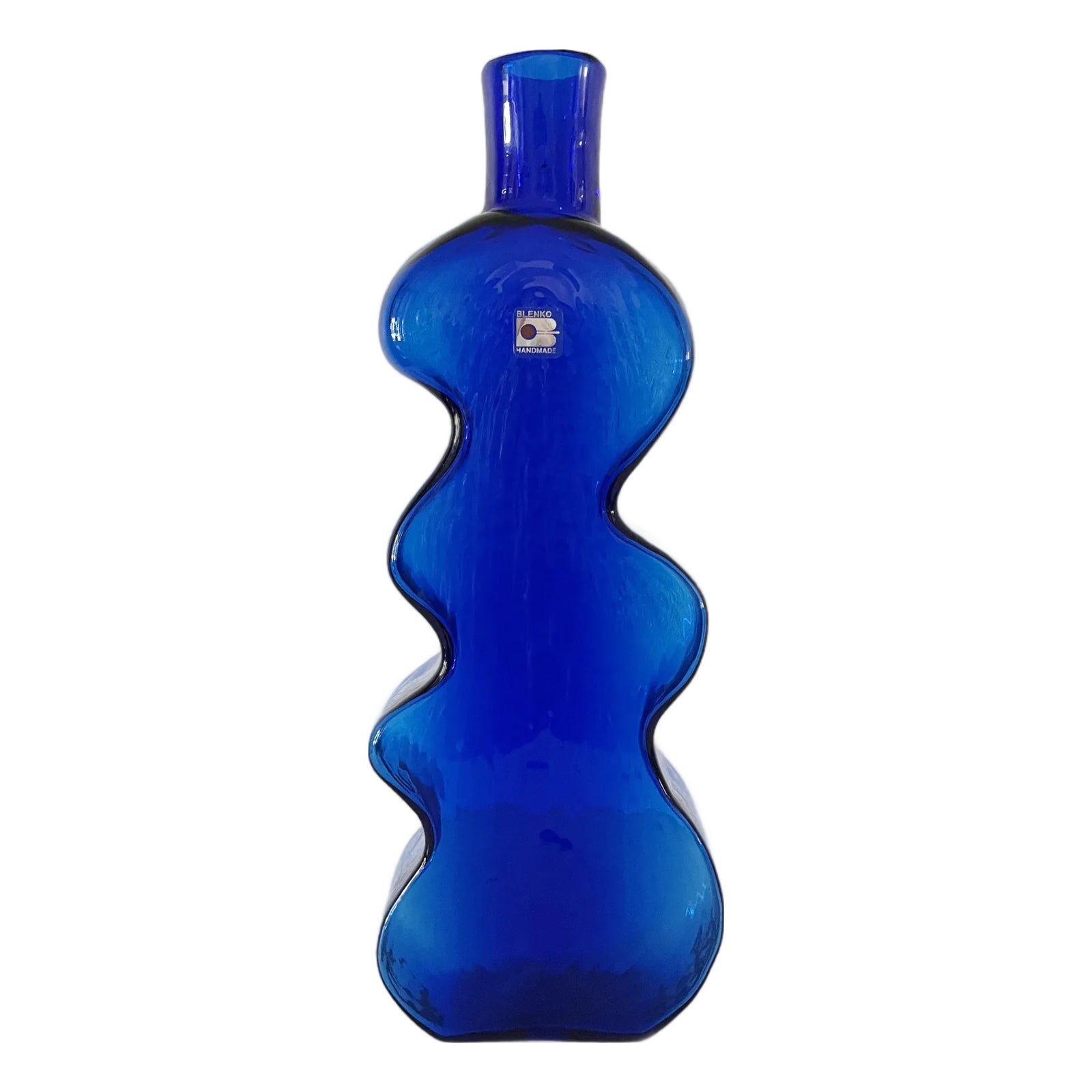 Postmodern Blenko Hank Adams Puzzle Vase | Chairish