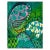 Carol Bertrand Green Paisley Meditative Series Painting | Chairish