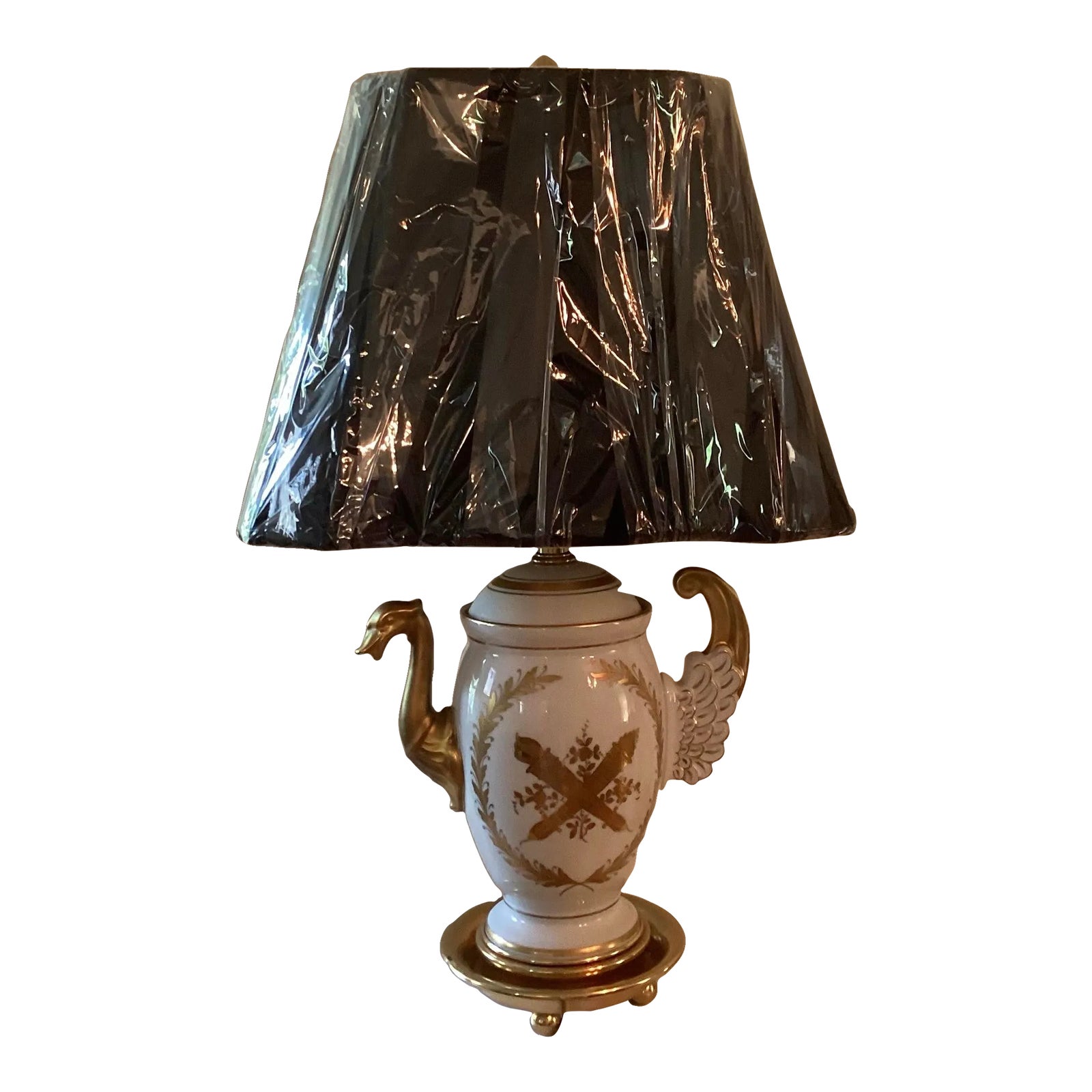 Vintage 1960s Marbro Swan Lamp | Chairish