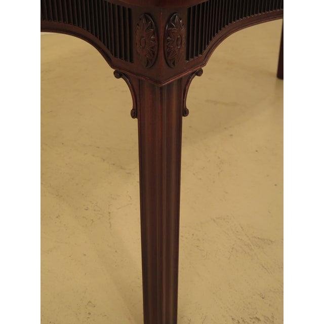 1960s Georgian Kittinger Carved Mahogany Console Table | Chairish