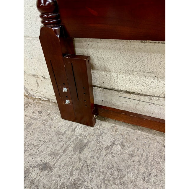 Vintage Convertible Queen or Full Size Traditional Pediment Cannonball ...