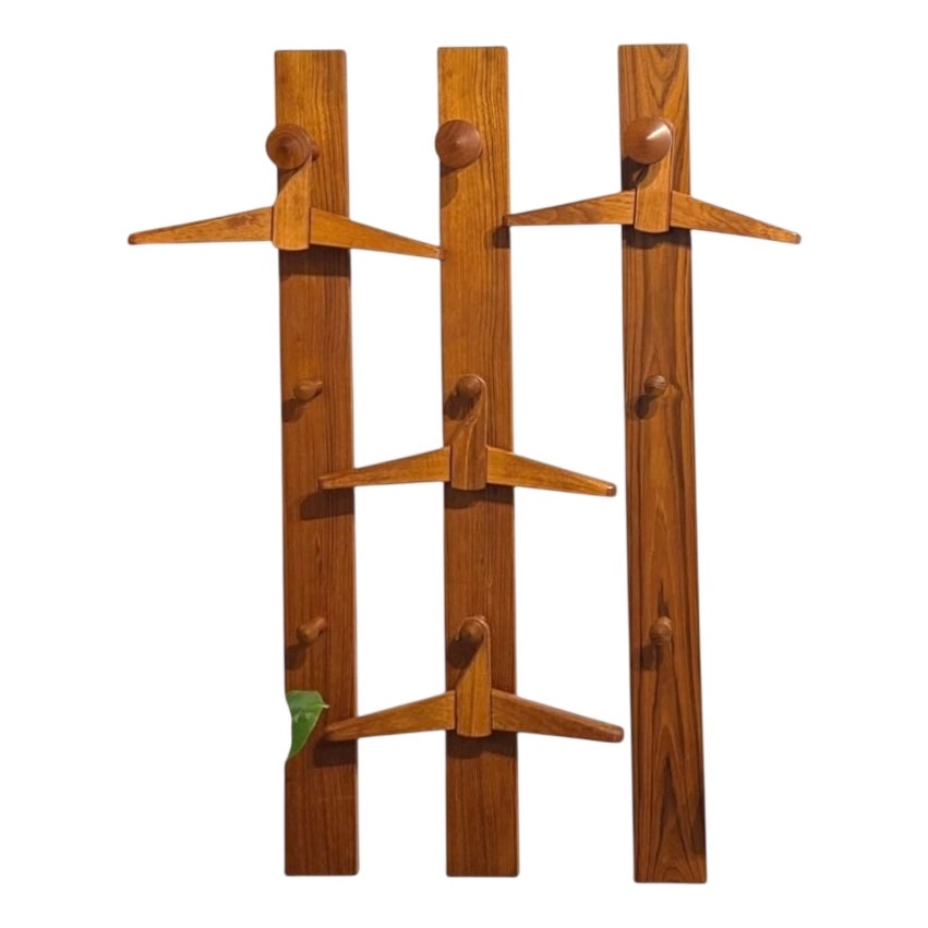 Teak Wall Racks from Aksel Kjersgaard, Denmark, 1970s, Set of 3 | Chairish