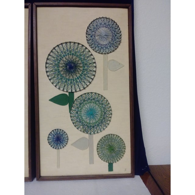 Vintage 60s Mid Century String Symmography Art - a Pair | Chairish