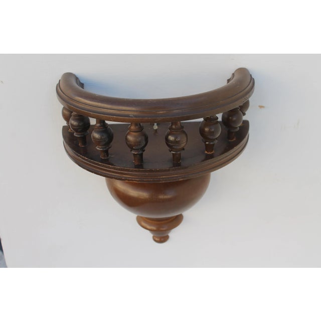 Vintage Traditional Spindle Wall Shelf | Chairish