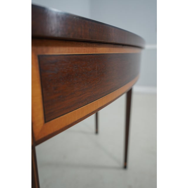 Kittinger Federal Style Inlaid Mahogany Console Table | Chairish