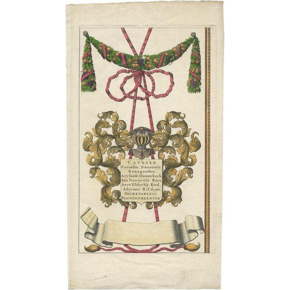 David Coster, Coat of Arms, 1818 | Chairish