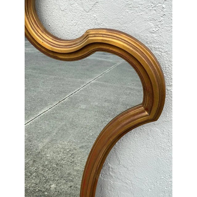 Midcentury Giltwood Keyhole Mirror by La Barge | Chairish