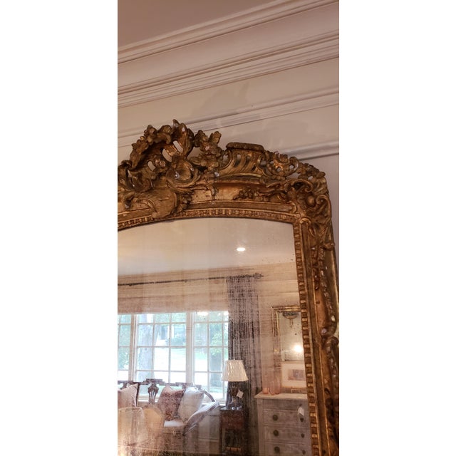 19th Century Traditional Marble Top Console With Mirror | Chairish